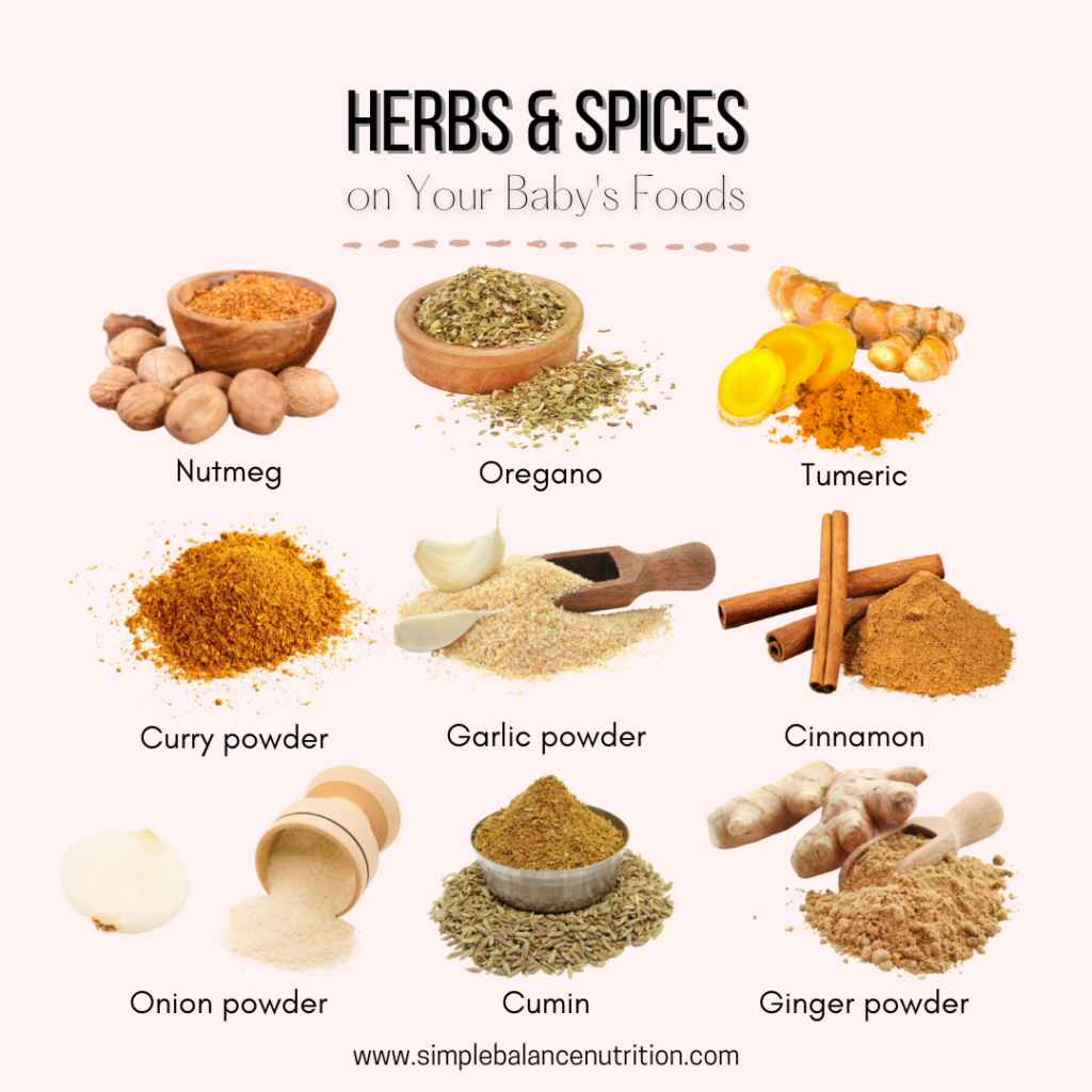 Adding Herbs and Spices to Baby Foods